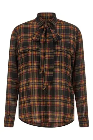 Saint Laurent Cassandre' Lavallière Shirt - Multi