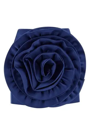 ROTATE BY BIRGER CHRISTENSEN Maxi Flower Skirt - Blue