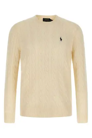 Polo Ralph Lauren Braided Sweater - White