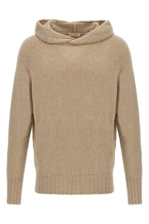 MA'RY'YA Hooded Sweater - Beige