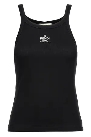 Fendi Logo Tank Top - Black