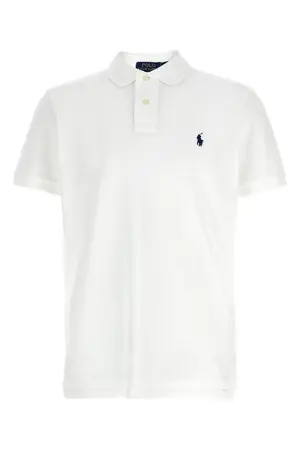 Polo Ralph Lauren Logo Embroidery Polo Shirt - White
