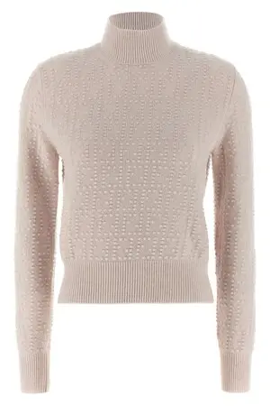 Fendi Pon Pon Wool And Cashmere Blend Sweater