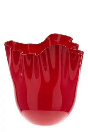 VENINI Fazzoletto' Large Vase - Red