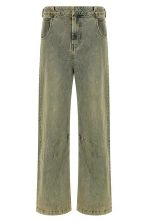 ENTIRE STUDIOS Gem Surface Wave' Jeans - Yellow