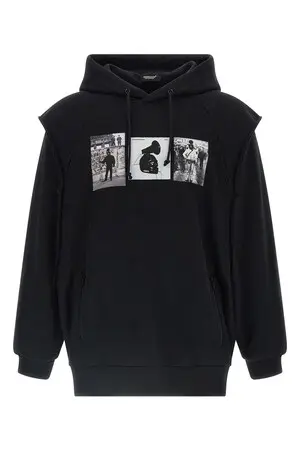 Undercover Gauze Cotton Layered Hoodie