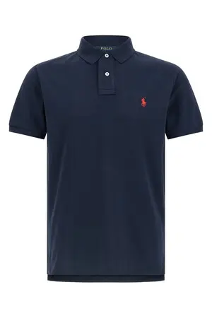 Polo Ralph Lauren Logo Embroidery Polo Shirt - Blue