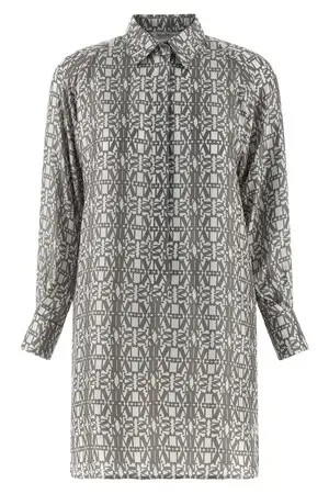 Max Mara Grembo Silk Twill Shirt Dress