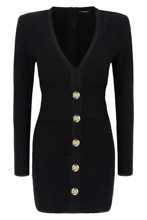 Balmain Stretch Knit Bodycon Dress