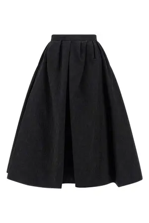 Carolina Herrera Cotton Jacquard Midi Skirt