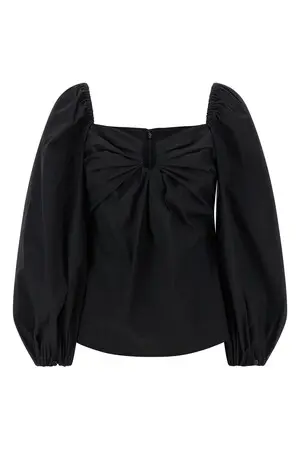Carolina Herrera Puff Sleeve Top