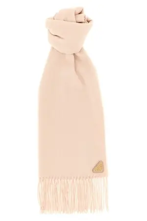 Prada Silk And Cashmere Scarf - Pink