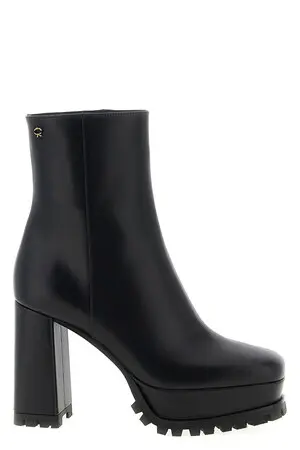 GIANVITO ROSSI Harlem Leather Ankle Boots