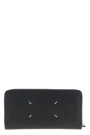 MAISON MARGIELA Stitching Logo Wallet - Black