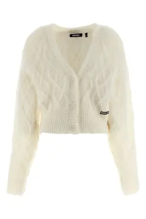 ROTATE BY BIRGER CHRISTENSEN Fluffy Knit' Cardigan - White