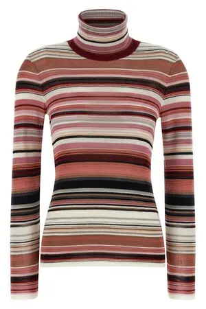 MISSONI Striped Turtleneck Sweater