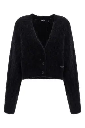 ROTATE BY BIRGER CHRISTENSEN Flufy Knit' Cardigan - Black