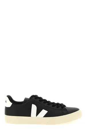 VEJA Campo Leather Sneakers - White/black