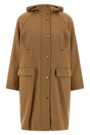 Max Mara Alcade Wool Parka - Beige