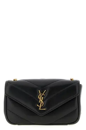 Saint Laurent Loulou Mini Crossbody Bag - Black
