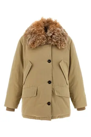 Prada Fur Collar Cotton Jacket