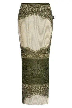 JEAN PAUL GAULTIER Re-edition The Green Cartouche Skirt - Multi