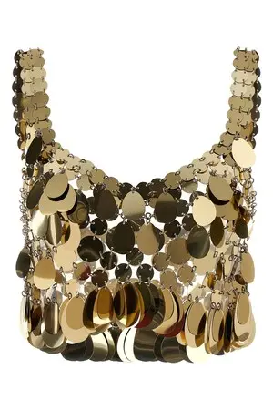 Rabanne Metallic Crop Top