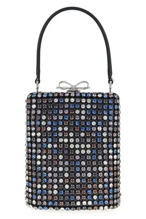 SELF-PORTRAIT Crystal Chainmail' Mini Handbag - Multi