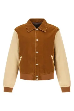 WALES BONNER Homecoming' Bomber Jacket - Brown