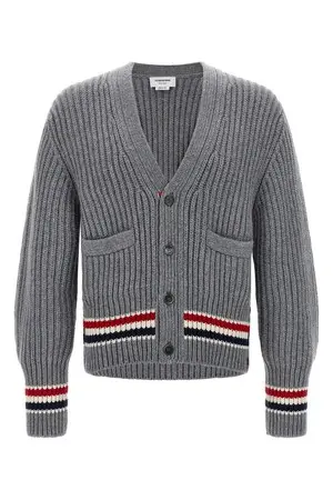 Thom Browne Rwb Tape Cardigan