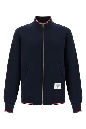 Thom Browne Rwb Piping Sweatshirt - Blue