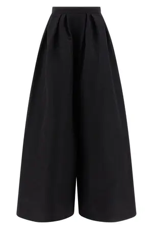 Carolina Herrera Silk Faille Palazzo Trousers