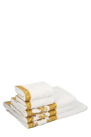 Versace Towel Set - White