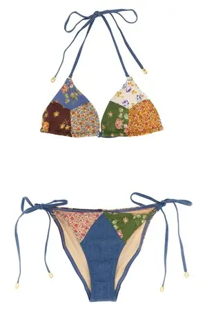 Zimmermann Lucky Cotton Mini Tri Bikini - Multi