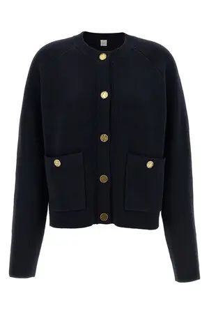 TOTÊME 'hammered Button' Cardigan