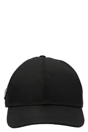 Prada Re-nylon Logo Baseball Cap - Black