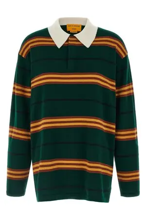 Guest In Residence Striped Cashmere Polo Shirt