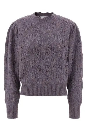 MARANT ETOILE Celestine Alpaca Mélange Pullover - Purple