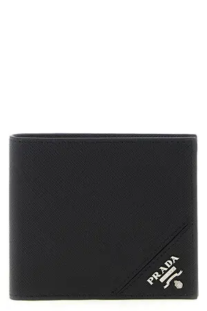 Prada Logo Wallet - Black