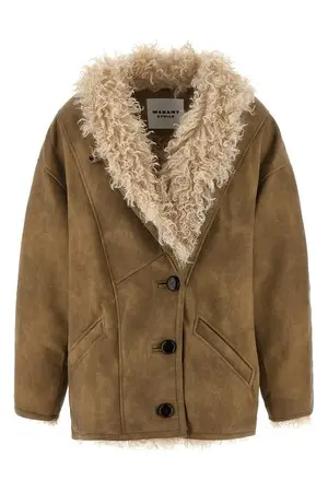 MARANT ETOILE Clea Suede Effect Fabric Jacket