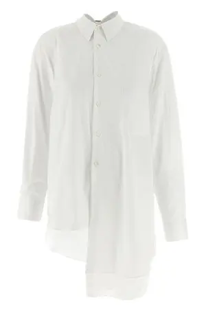 Comme Des Garçons Asymmetric Hem Shirt - White