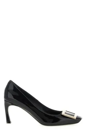 ROGER VIVIER Trompette Patent Leather Pumps - Black