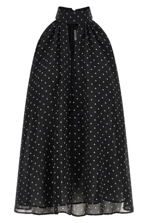 ROTATE BY BIRGER CHRISTENSEN Halterneck Bow Top - Black