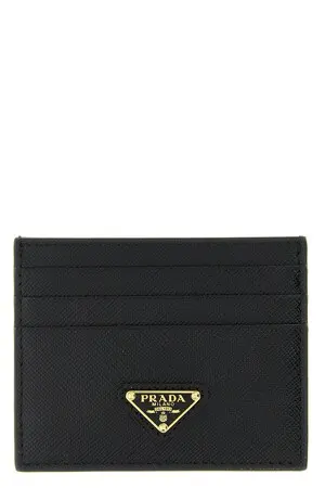 Prada Logo Card Holder Black