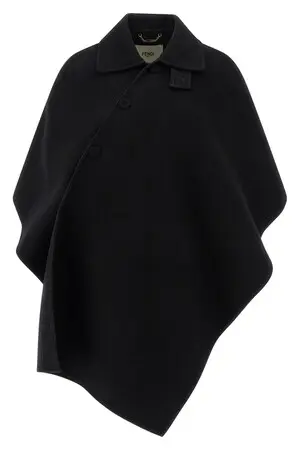 Fendi Virgin Wool Short Cape