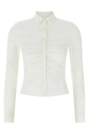 Balenciaga Curling Oxford Shirt - White