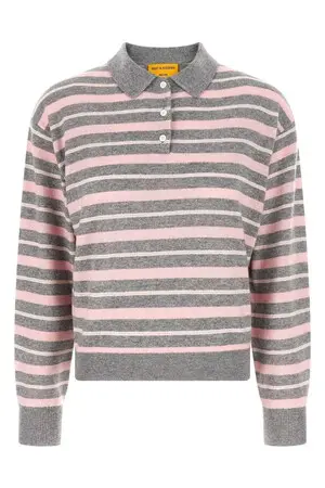 Guest In Residence Clloegiate Stripe Polo' Sweater