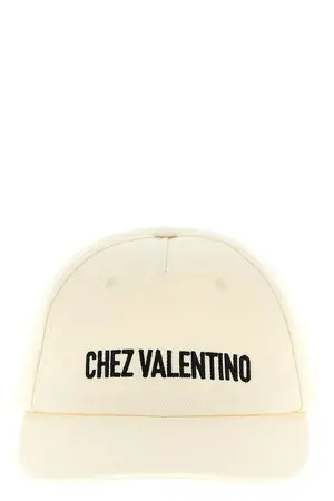 Valentino Garavani Chez Embroidered Cap - Beige