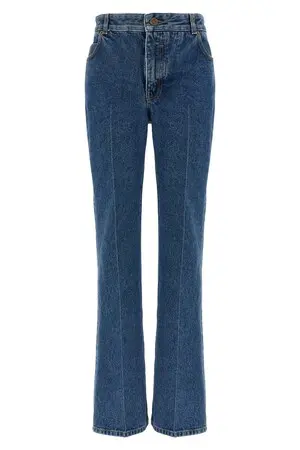 Balmain High-waist Straight-leg Denim Jeans