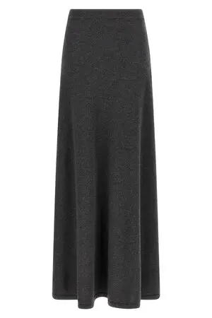 Balenciaga Maxi Wool Skirt - Gray